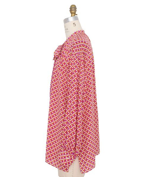 FALL2 silk geometric print blouse