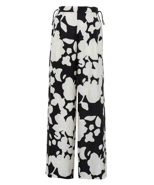WINTER1 Flower print drawstring pants