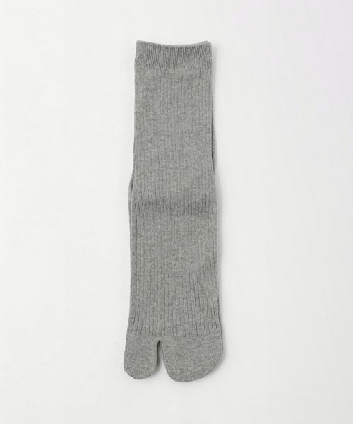 ＜MARCOMONDE＞BASIC RIBBED SHORT TABI SOCKS/ソックス