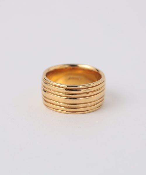 THIN SHIMA RING GOLD PLATED/戒指